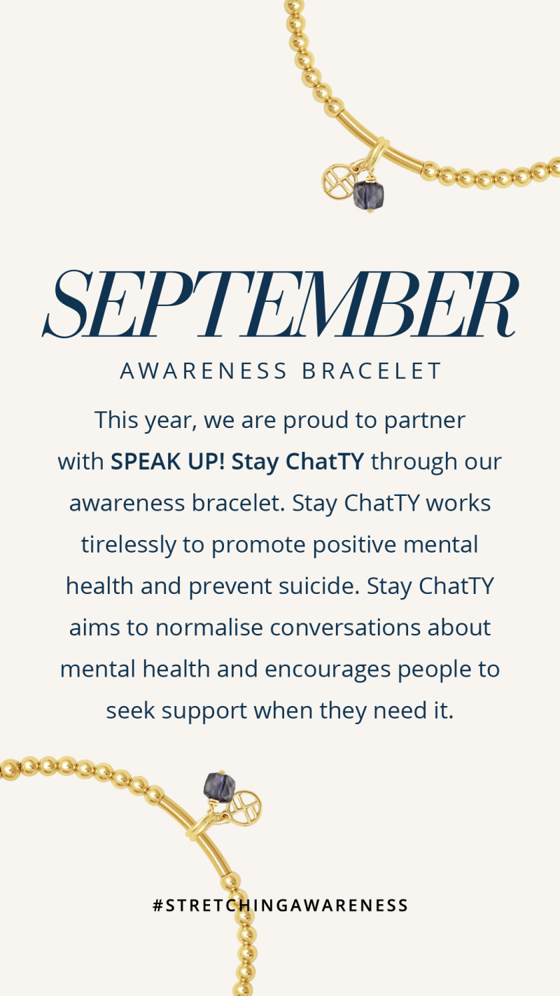 Francesca X Stay ChatTY Awareness Bracelet – SPEAK UP! Stay ChatTY